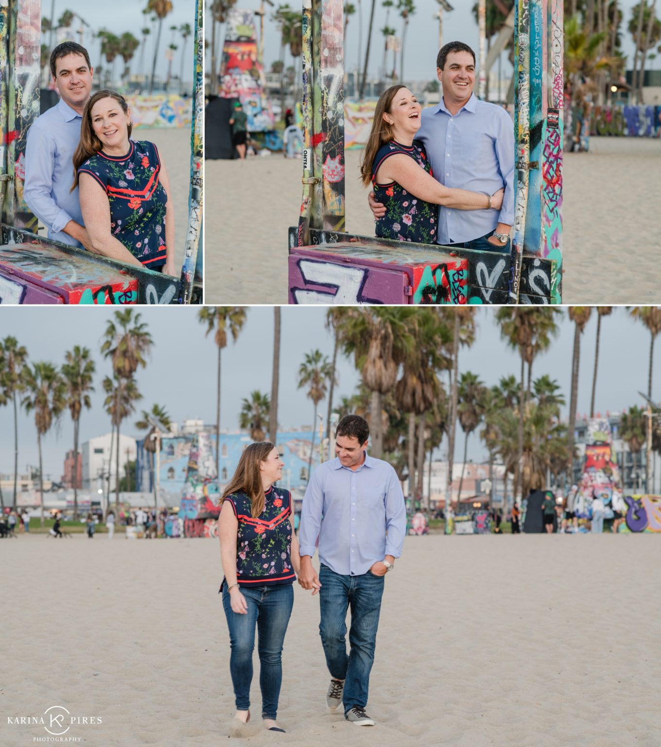 Lindsay and Kyle - Venice Beach Engagement Session - Karina Pires ...