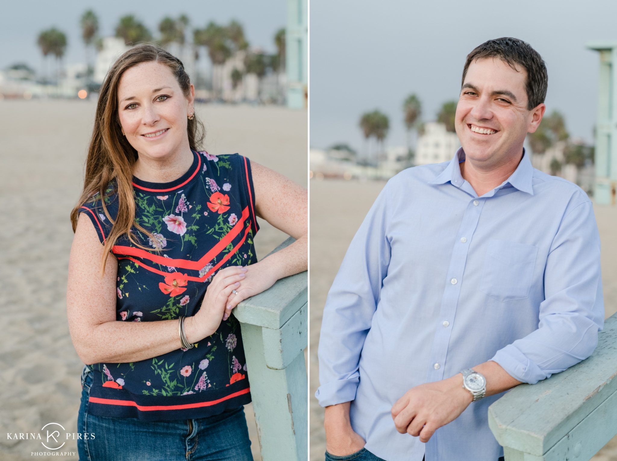 Lindsay and Kyle - Venice Beach Engagement Session - Karina Pires ...