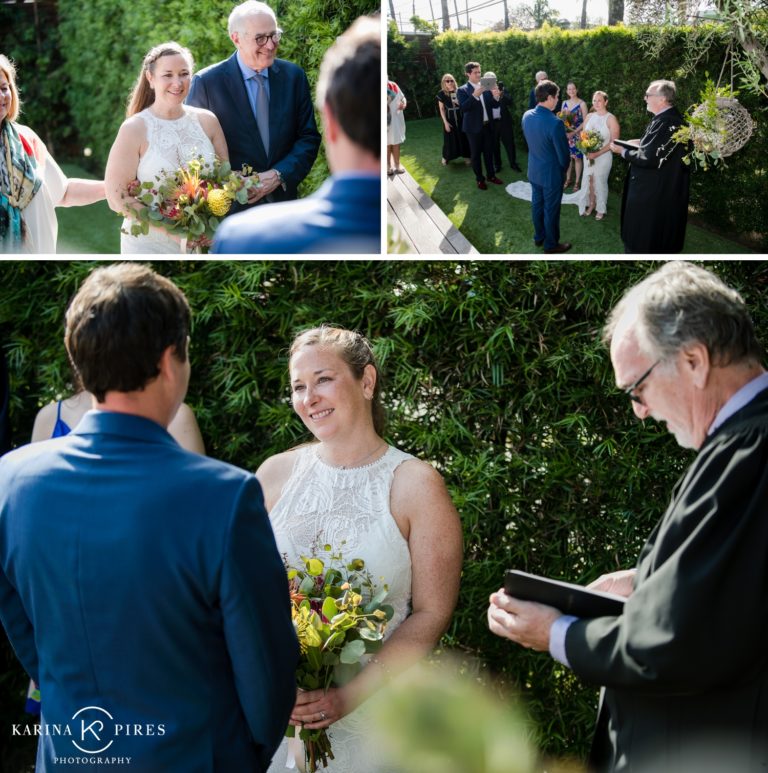 Lindsay and Kyle - Backyard Wedding in Santa Monica - Karina Pires ...
