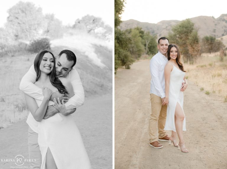 Sunset Engagement Session at Malibu Creek - Karina Pires Photography